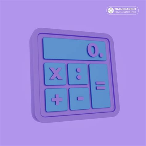 Premium Psd Illustration Of A Calculator As A Calculating Tool In 3d