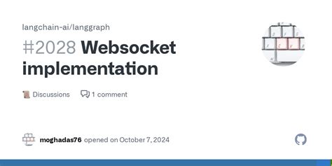 websocket implementation · langchain ai langgraph · discussion 2028