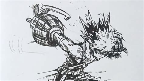 Draw Stickman Bakugo My Hero Academia Animedrawing Anime Drawing Youtube