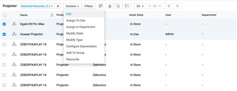 edit delete non it assets