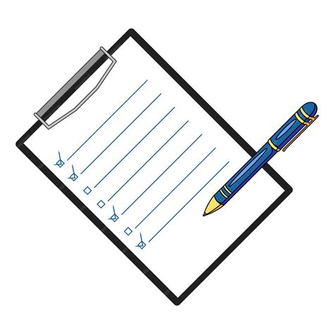 Premium Vector Pen And Tablet For Paper On White Background