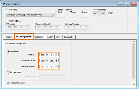 Programming A Sew Vfd Using Modbus Tcp In Unity Pro
