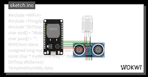 Humid Distance Wokwi Esp32 Stm32 Arduino Simulator