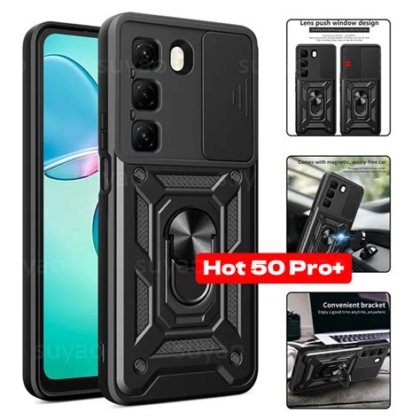 For Infinix Hot Pro Plus Pro Pro Phone Case Ring Stand Holder Casing Hot Pro I Lens