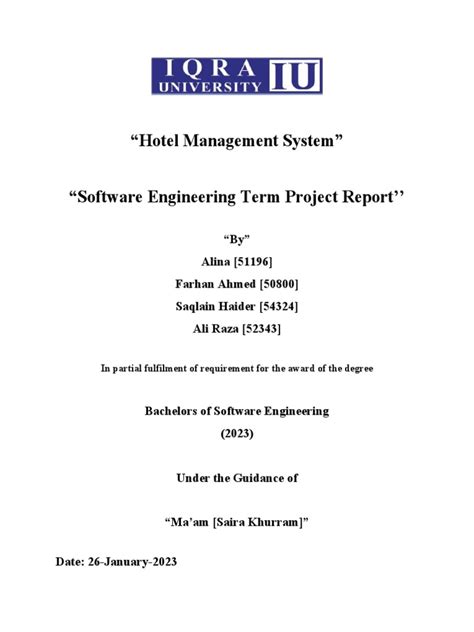 hotel management system project download free pdf usability point