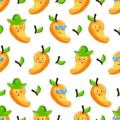 Mango Seamless Pattern Vector Art Icons And Graphics For Free Download