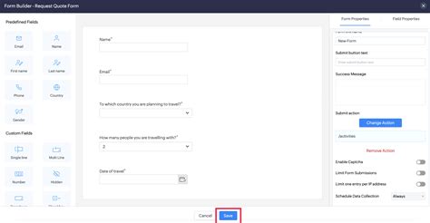 Zoho Sites Forms