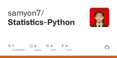 GitHub Samyon7 Statistics Python