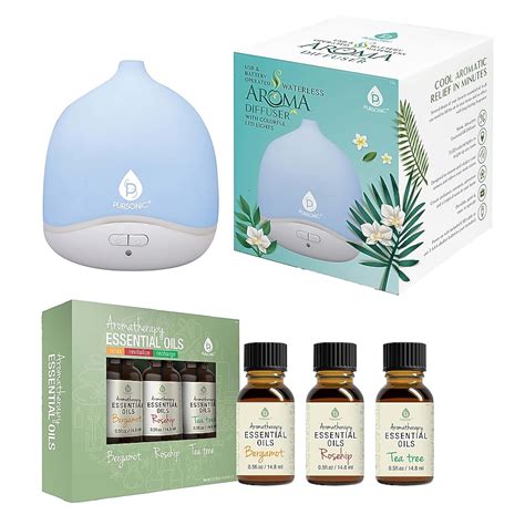 Pursonic Usb Battery Operated Waterless Aroma Diffuser Aromatherapy