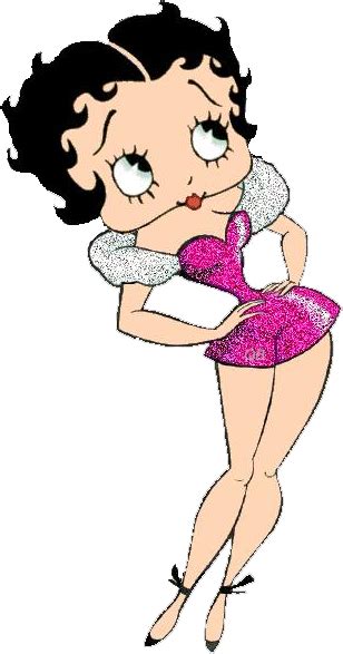 Download Betty Boop Wearing Pink Dress Betty Boop Full Size Png
