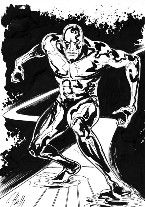 Silver Surfer In Quonso S Silver Surfer Comic Art Gallery Room