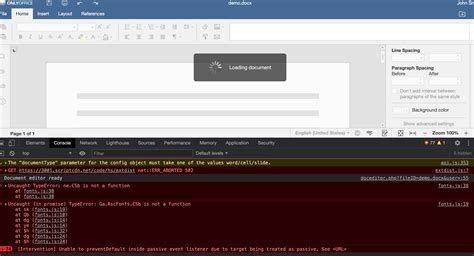 Loading Document Forever · Issue 329 · Onlyofficedocker Documentserver · Github