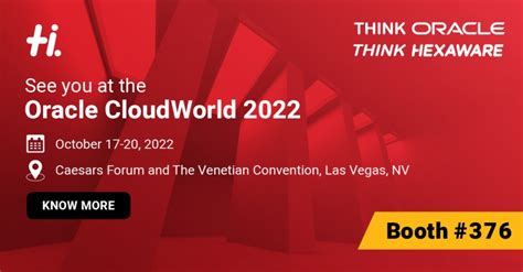 Hexaware Technologies On Linkedin Get Ready For The Oracle Cloudworld