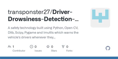 Github Transponster27driver Drowsiness Detection System A Safety Technology Built Using