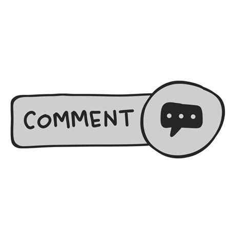 Handwritten Social Media Comment Icon 18243879 Png