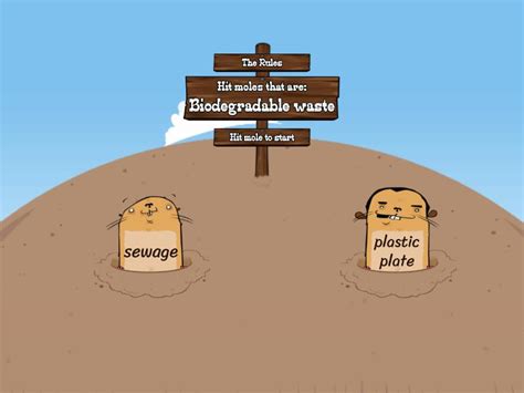 Activity 3 Biodegradable And Non Biodegradable Objects Whack A Mole