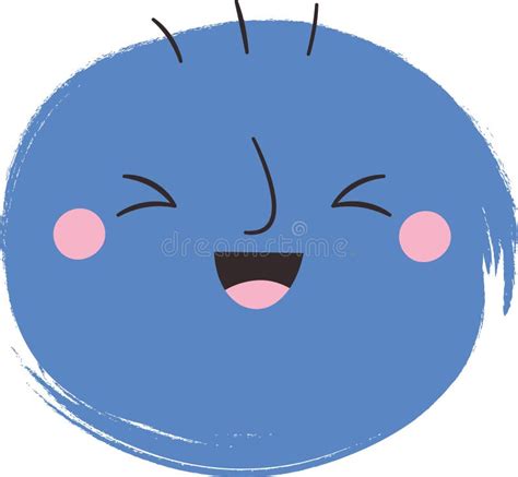 Laughing Smiley Face Circle Doodle Stock Illustration Illustration Of