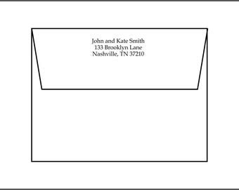 Custom Envelope Return Address Printing Personalized