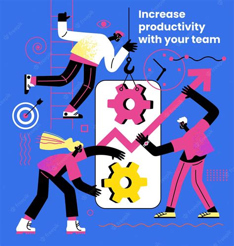 Premium Vector Organization And Management Of The Workflow