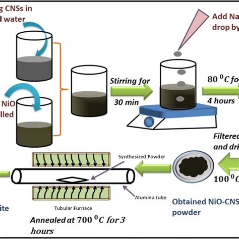 Schematic Representation Of The Fabrication Process Of Niocnss Hybrid