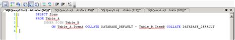 sql server error msg 468 level 16 state 9 cannot resolve the