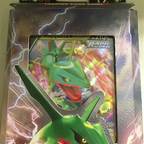 New Pokemon Tcg Rayquaza V Battle Deck Box 60 Cards