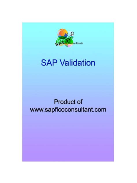 PDF SAP Validation DOKUMEN TIPS