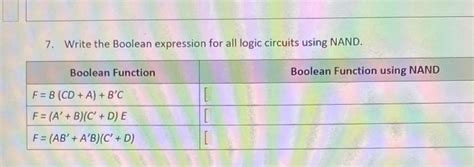 Solved Part 01 Nand Universal Gate 1 Open Logisim And