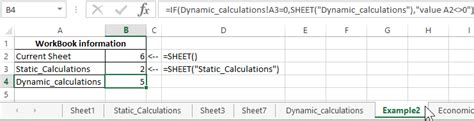 Examples Of Using The SHEET And SHEETS Functions In Excel Formulas