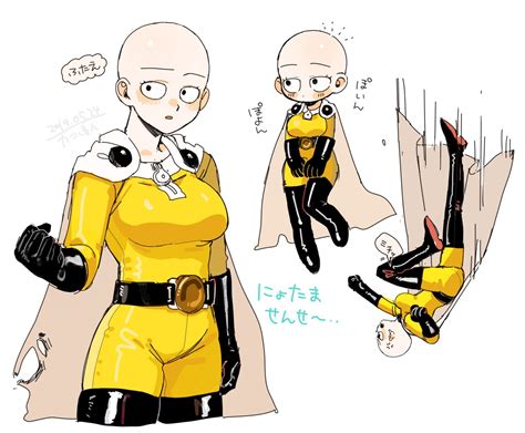 Saitama One Punch Man Drawn By Kani Seijin Danbooru