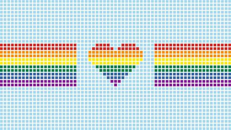 Pride Flag And Heart Shape Background Summer Swimming Pool Mosaic Or