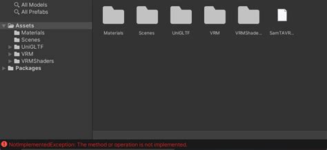 Notimplementedexception Vrm Unity Rvirtualyoutubers