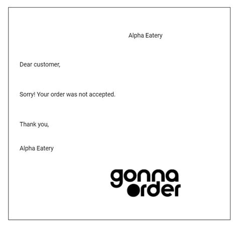 Accept Or Reject An Order