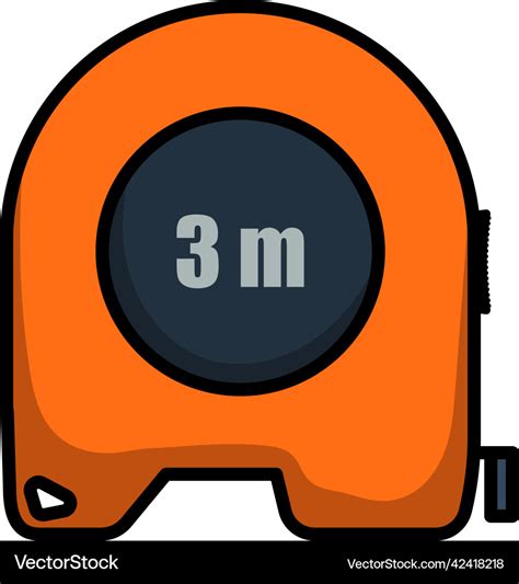 Icon Of Constriction Tape Measure Royalty Free Vector Image