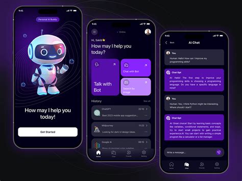 Ai Chatbot Mobile App Behance