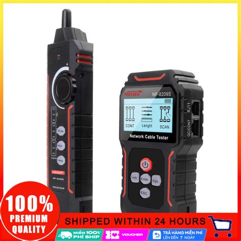 Noyafa Nf 8209s Poe Wire Checker Lcd Display Measure Length Lan Cable