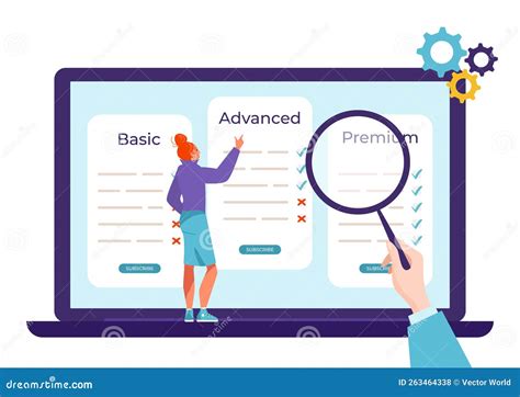 Price Tariff Plan Concept Vector Illustration Commercial Business Site With Internet Pricing