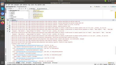 Trying To Data Migration From Odoo 13 To Odoo 14 Using Openupgrade