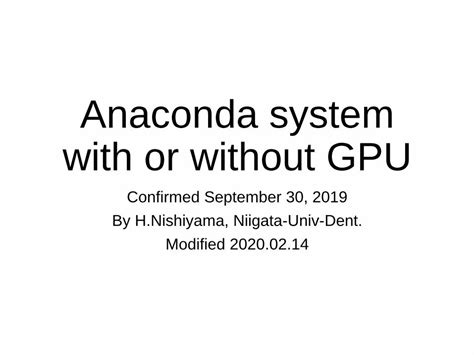 pdf anaconda system with or without gpu dokumen tips