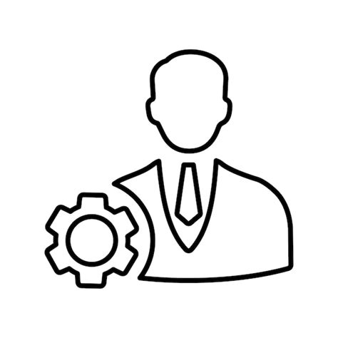 Premium Vector Setting Setup User Account Person Line Icon Outline Vector