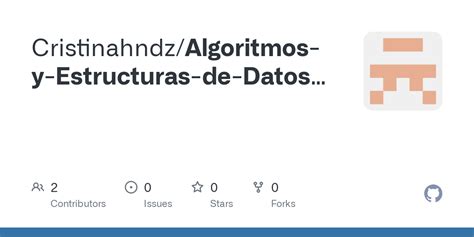 Github Cristinahndzalgoritmos Y Estructuras De Datos 2023tercerperiodo