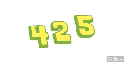 425 Number Animated  Logo Designs