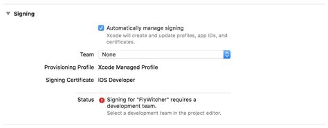 Iphone Command Line Build An Ios Sample Project Without Development Team Stack Overflow