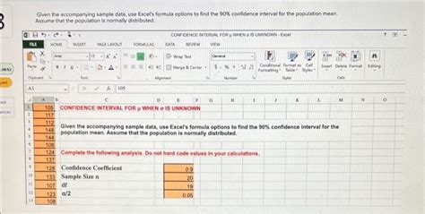 solved given the accomparying sample data use excer s