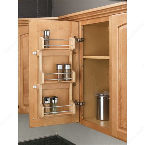 Rev A Shelf Door Mount Wood Three Shelf Spice Rack Richelieu Hardware