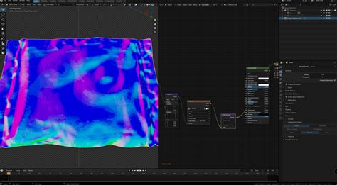 Baking Normals From A High Poly Mesh To A Low Poly Subtle Issue Materials And Textures