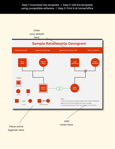 Sample Relationship Genogram Template In InDesign Word Pages Download Template Net