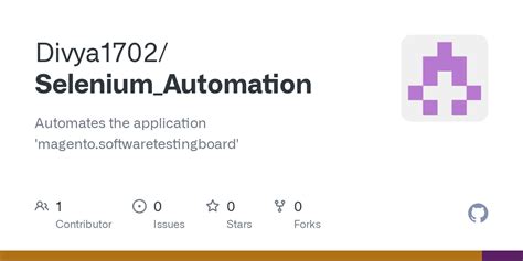 Github Divya Selenium Automation Automates The Application Magento Softwaretestingboard