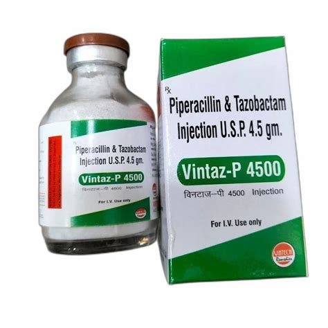 4 5gm Piperacillin Tazobactam Injection Usp At Rs 546 29 Vial Piperacillin Tazobactam