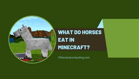 What Do Horses Eat In Minecraft Detailed Guide 2025